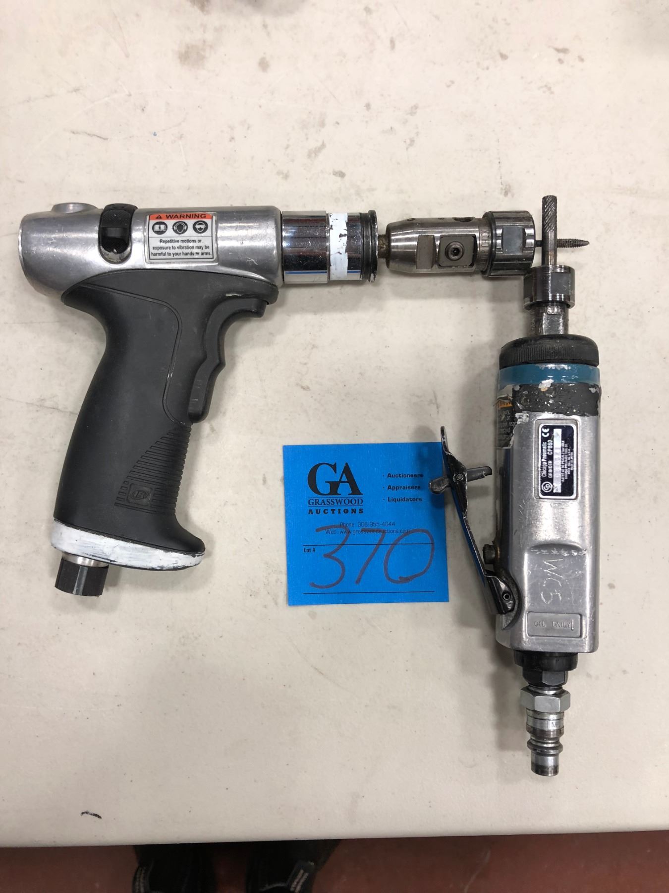 Air grinder-Chicago Pneumatic, Air Tapper -Ingersoll Rand