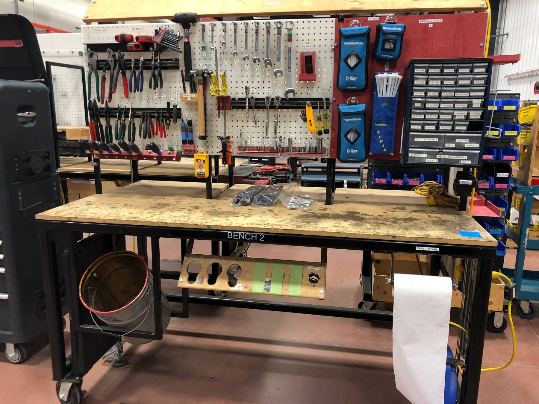 Heavy duty custom rolling work bench 72" x 36" x 73" powder coat black ...