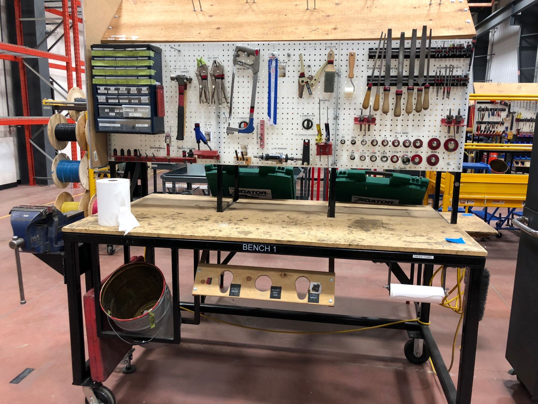 Heavy duty custom rolling work bench 72" x 36" x 73" powder coat black ...