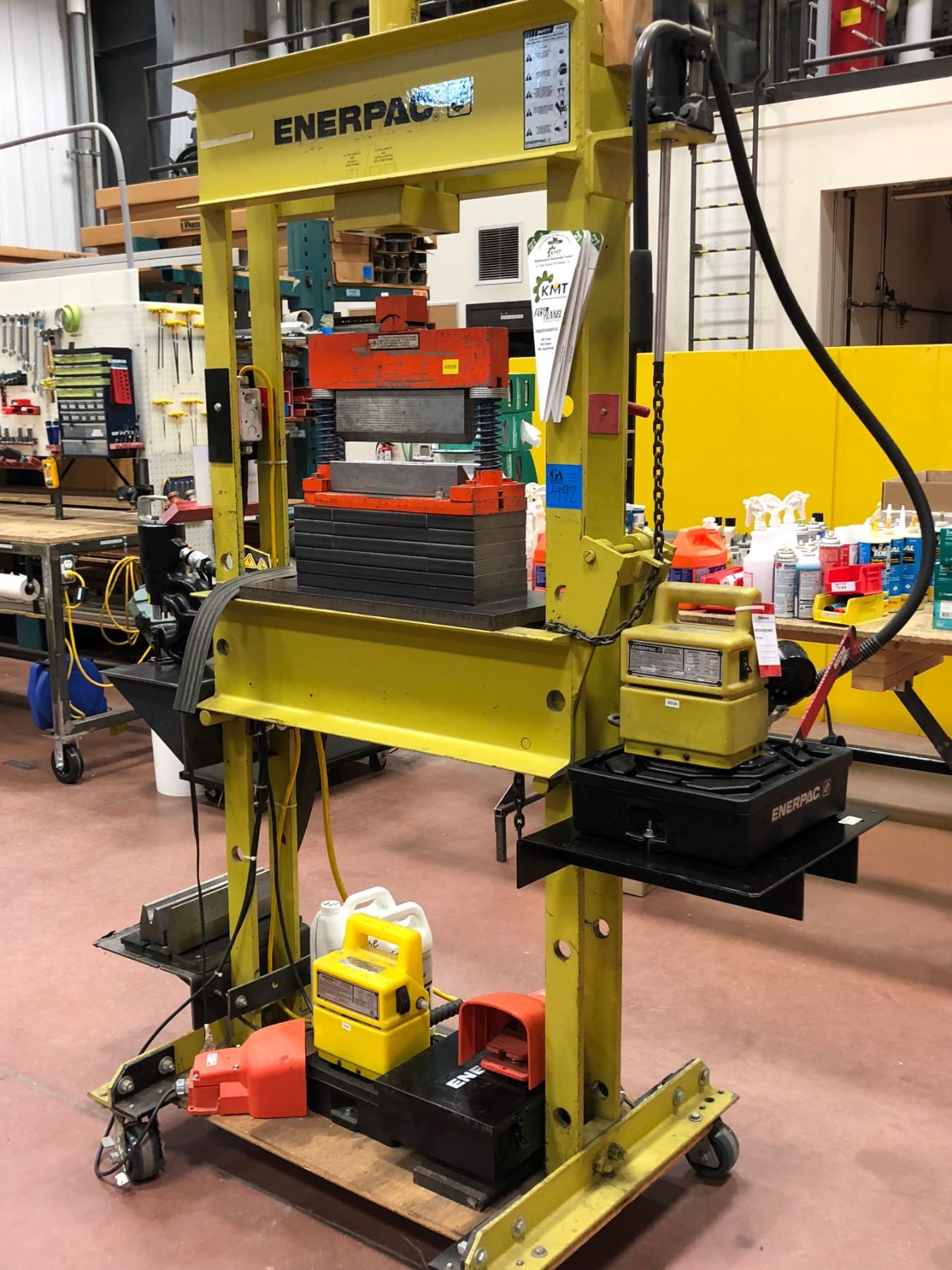 ENERPAC brake with 2 sets of dies, ENERPAC punch SP-35 with 4 sets of dies