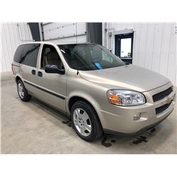 2009 Chevy Uplander Gold, Km 44,750, comes with winter tires and rims
