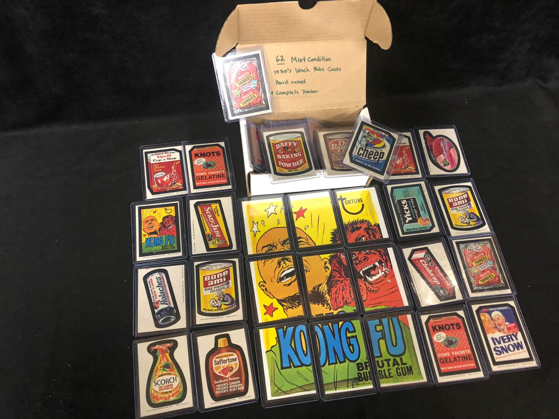 1970'S WACKY PACK CARDS (COMPLETE POSTER) **MINT CONDITION**