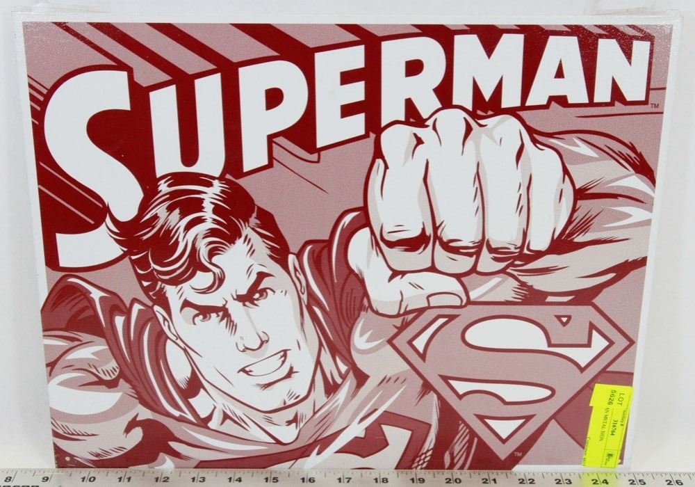 SUPERMAN METAL SIGN.