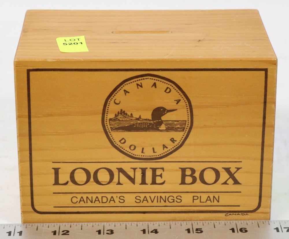 VINTAGE CANADIAN RRSP LOONIE BANK