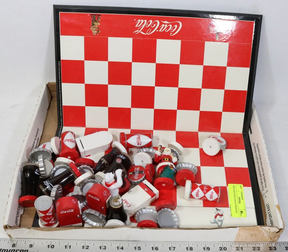 VINTAGE COCA COLA CHESS SET