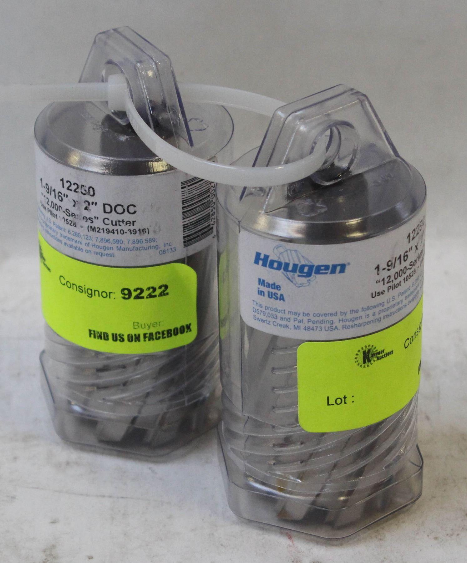 TWO NEW HOUGEN 1-9/16" X 2" "12000 SERIES" CUTTERS