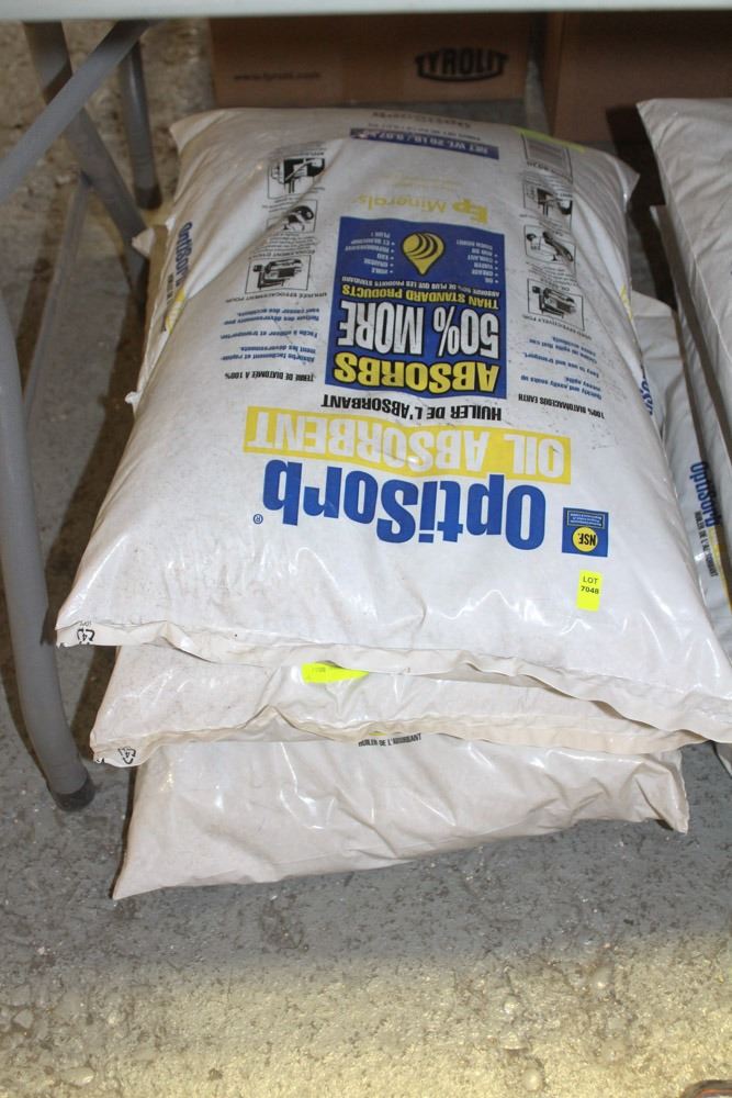 3 BAGS OF OPTISORB OIL ABSORBENT
