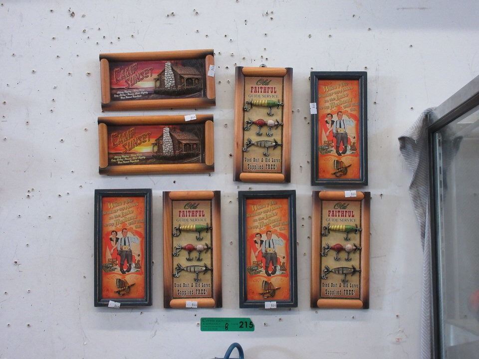 8 Small Wood Wall Plaques