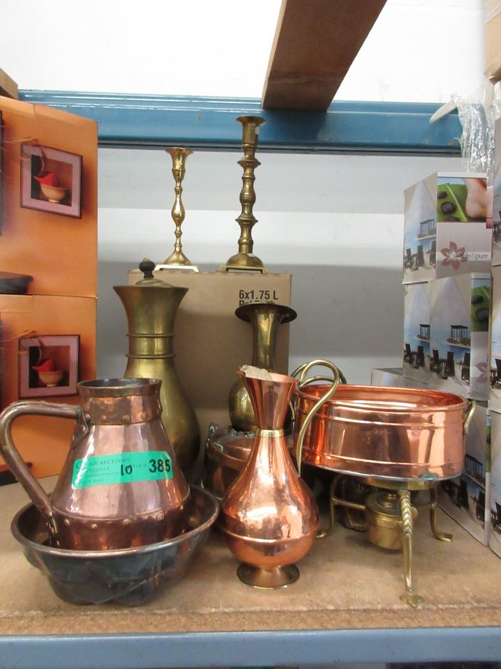 10 Pieces of Vintage Brass & Copper Ware