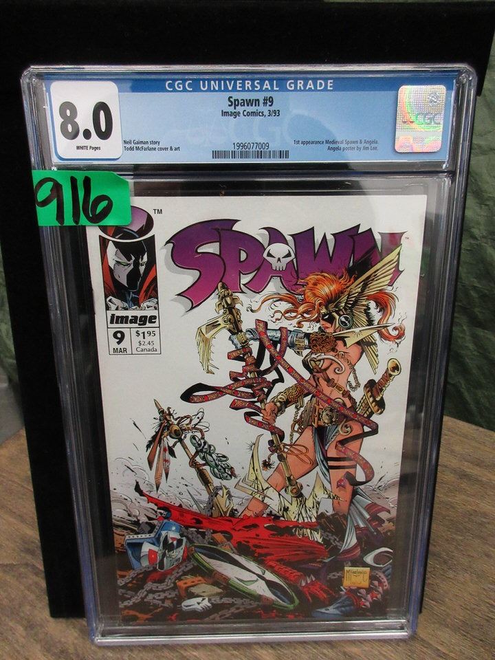 Graded 1993 "Spawn #9" Image Comic- Jim Lee Art