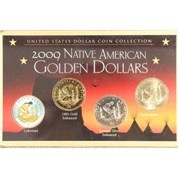 NATIVE AMERICAN DOLLAR SET CONTAINS: COLORIZED