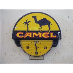 Battery Operated Camel Cigarette Store Clock