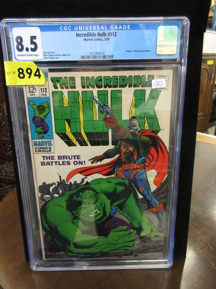 Graded 1969 "Incredible Hulk #112" Marvel Comic