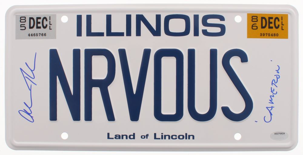 Alan Ruck Signed "Ferris Bueller's Day Off" NRVOUS Illinois State ...