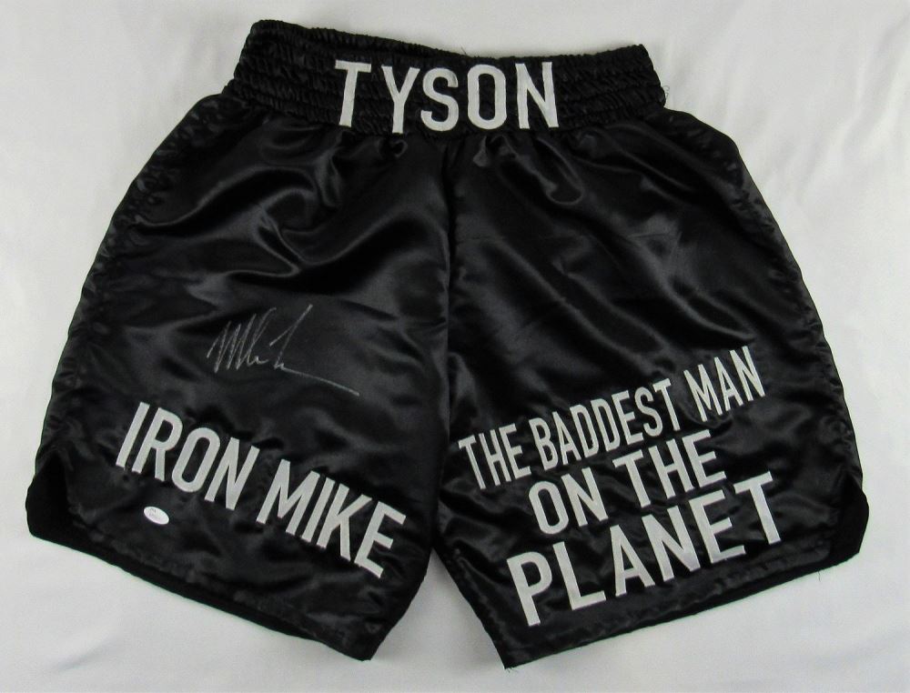 Mike Tyson Signed Boxing Trunks (JSA Hologram)