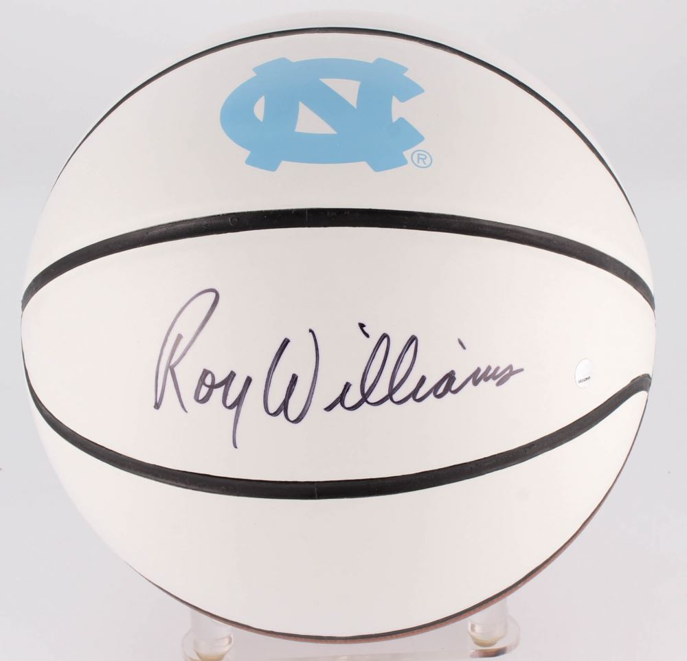 Roy Williams Signed North Carolina Tar Heels Logo Basketball (Steiner COA)