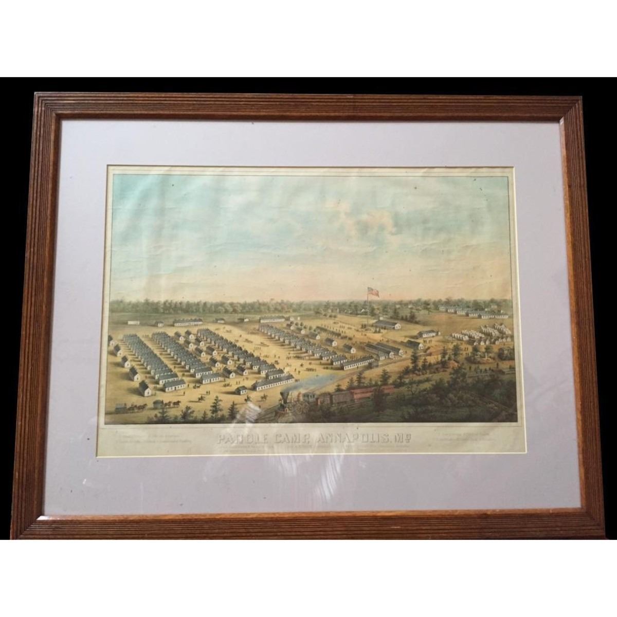 RARE Original1864 Parole Camp Annapolis MD Map