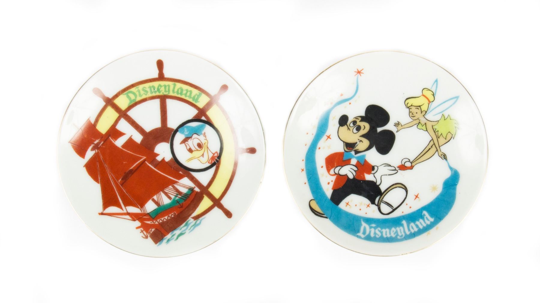 Pair of Disneyland Ceramic Character Plates.