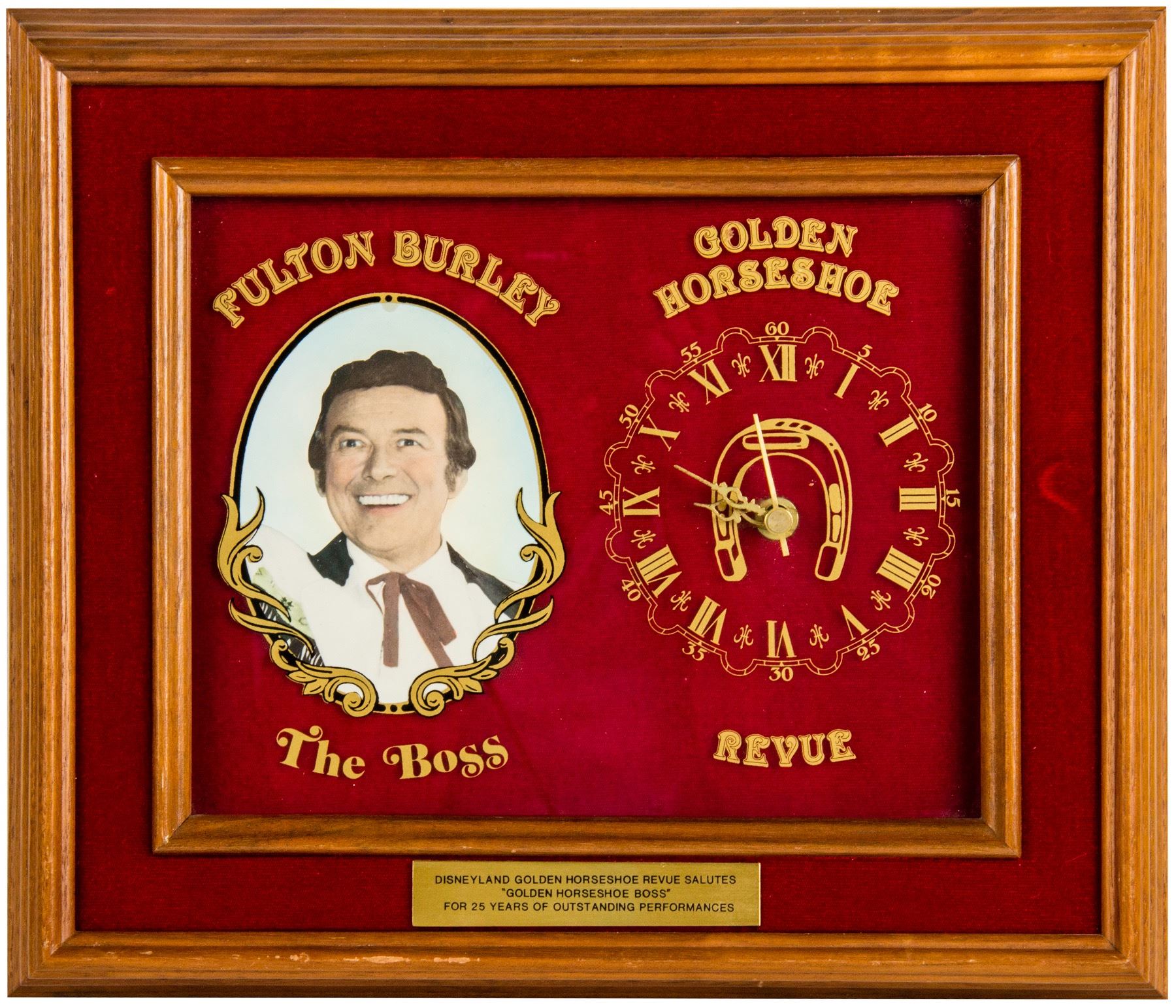 Fulton Burley "Golden Horseshoe" Retirement Award. - Van Eaton Galleries