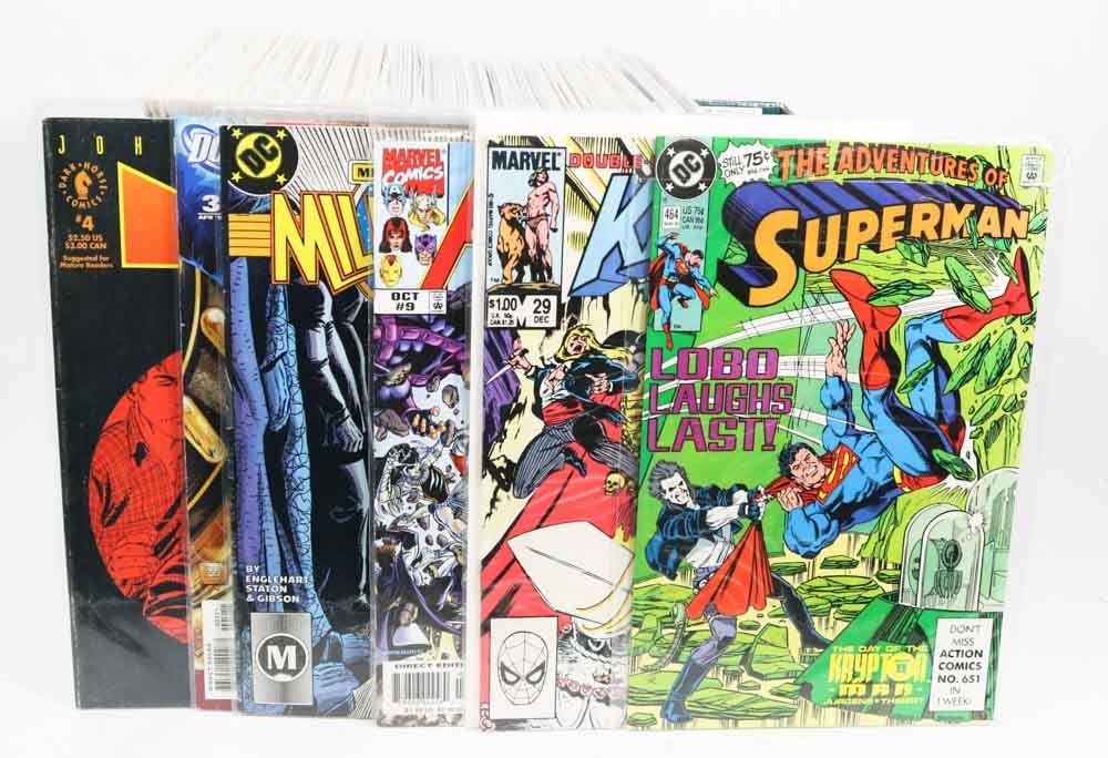 BOX OF 100 COLLECTORS COMICS, ASSORTED