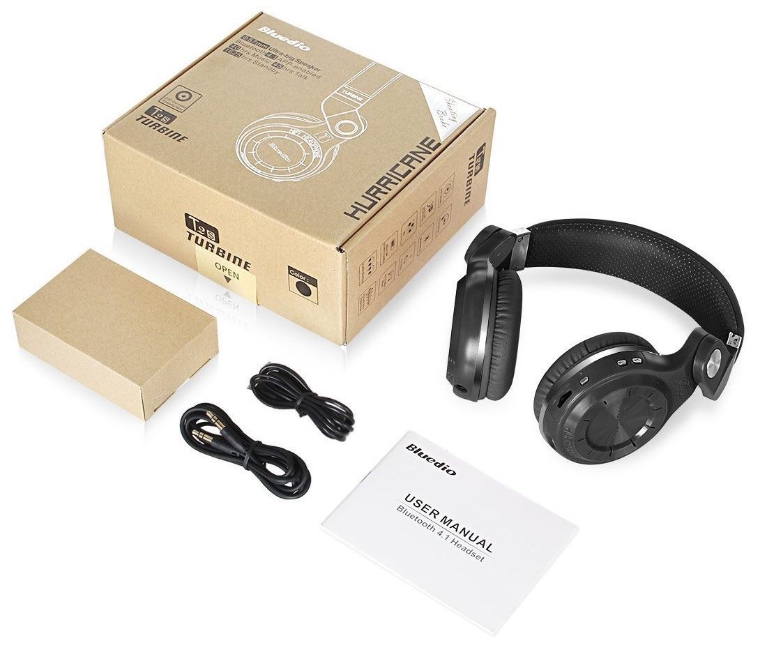 PAIR OF NEW BLUEDIO TURBINE BLUETOOTH HEADPHONES