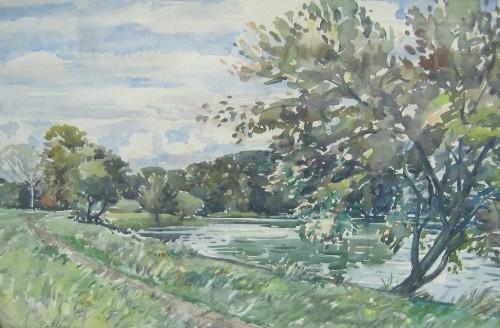 Path by the River; Llewellyn Petley-Jones ASA (Canadian, 1908-1986)