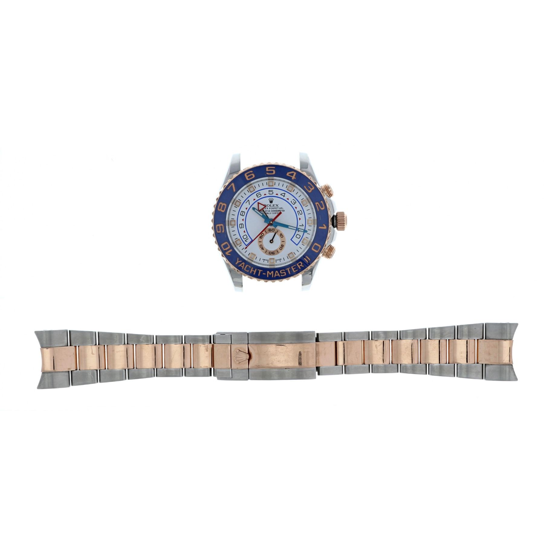 WATCH: (1) S/steel /Rose gold Rolex Oyster Perpetual Yacht Master II ...