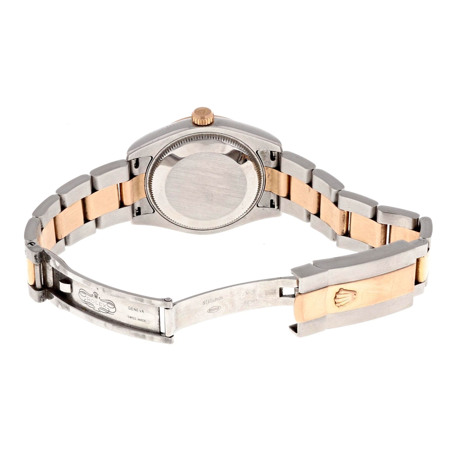 WATCH: (1) Lady's S/Steel 18Kt Rose gold, Rolex Oyster Perpetual ...