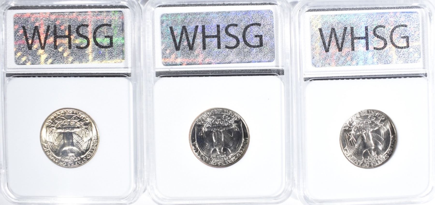 3-WASHINGTON QTRS GRADED WHSG