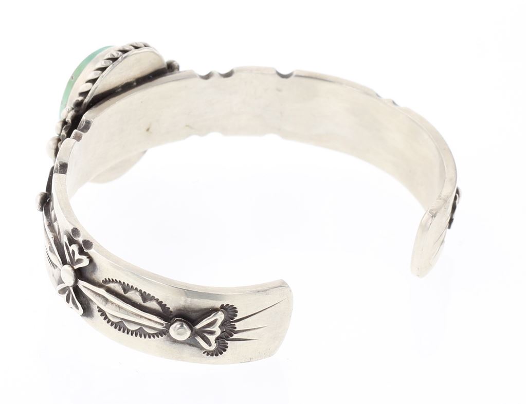Gilbert Begay Turquoise Stamp Cuff Bracelet