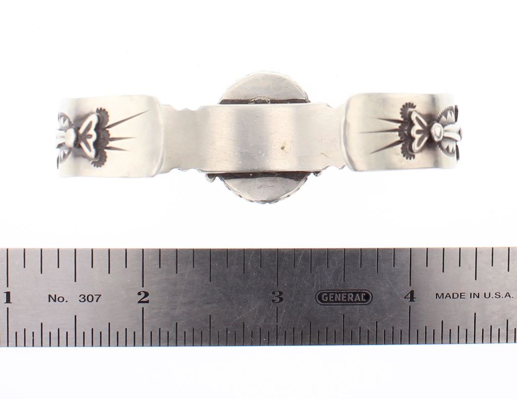 Gilbert Begay Turquoise Stamp Cuff Bracelet