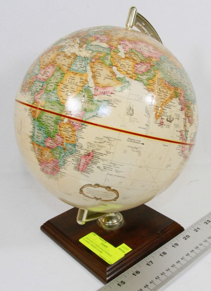 VINTAGE 9" REPLOGLE WORLD CLASSIC SERIES GLOBE - Kastner Auctions