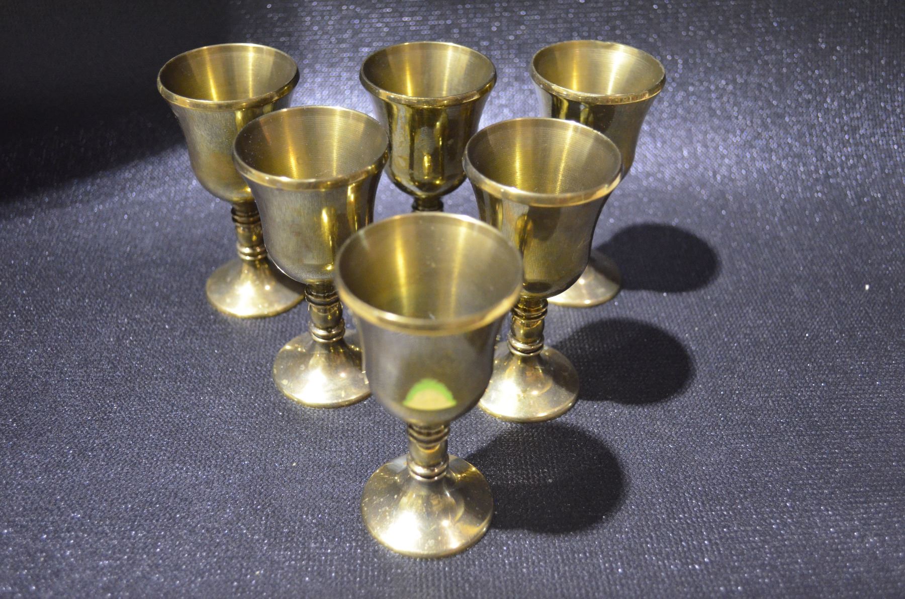 Vintage Brass Cups Heavy Vintage Brass Cups Heavy