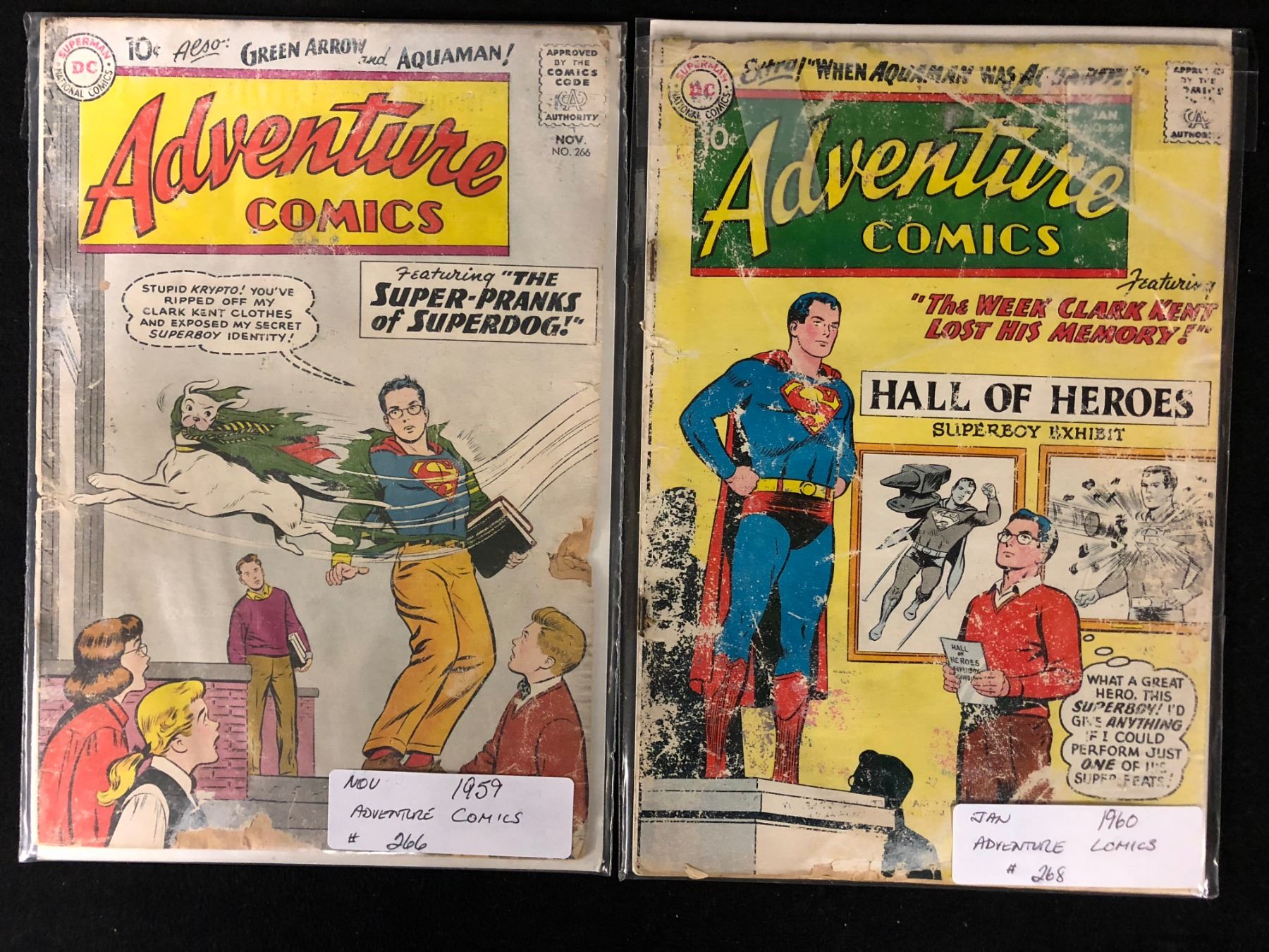 ADVENTURE COMICS BOOK LOT #266/ #268 (DC COMICS)