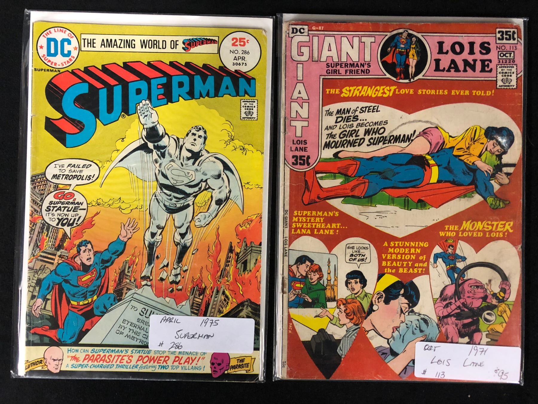 1970'S COMIC BOOK LOT (SUPERMAN #286/ LOIS LANE #113)