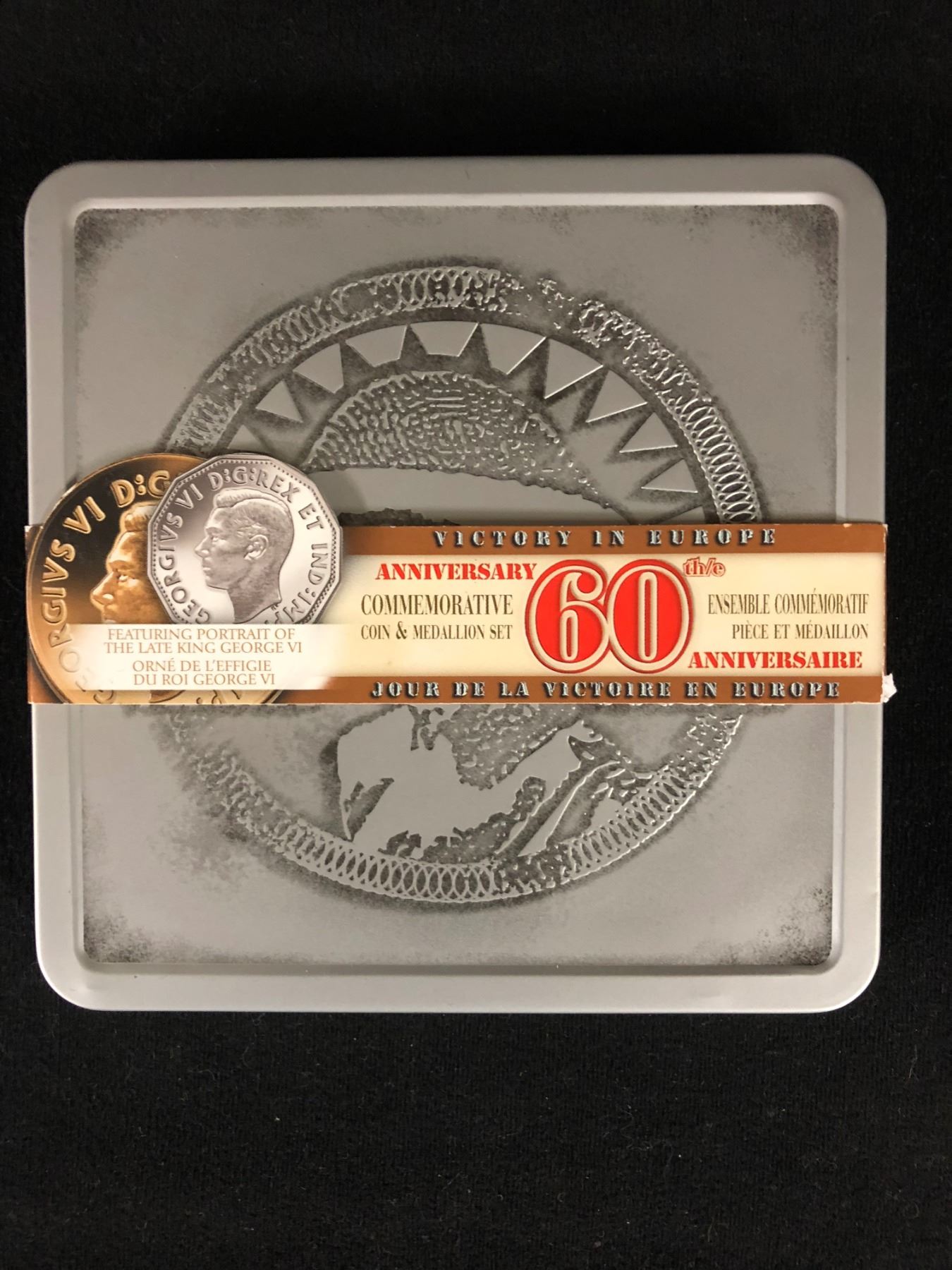 60TH ANNIVERSARY COMMEMORATIVE COIN & MEDALLION SET