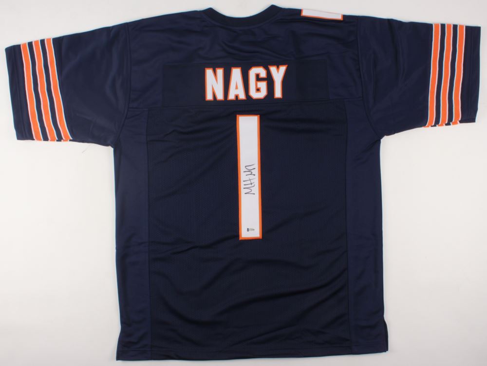 Matt Nagy Signed Bears Jersey (Beckett COA)