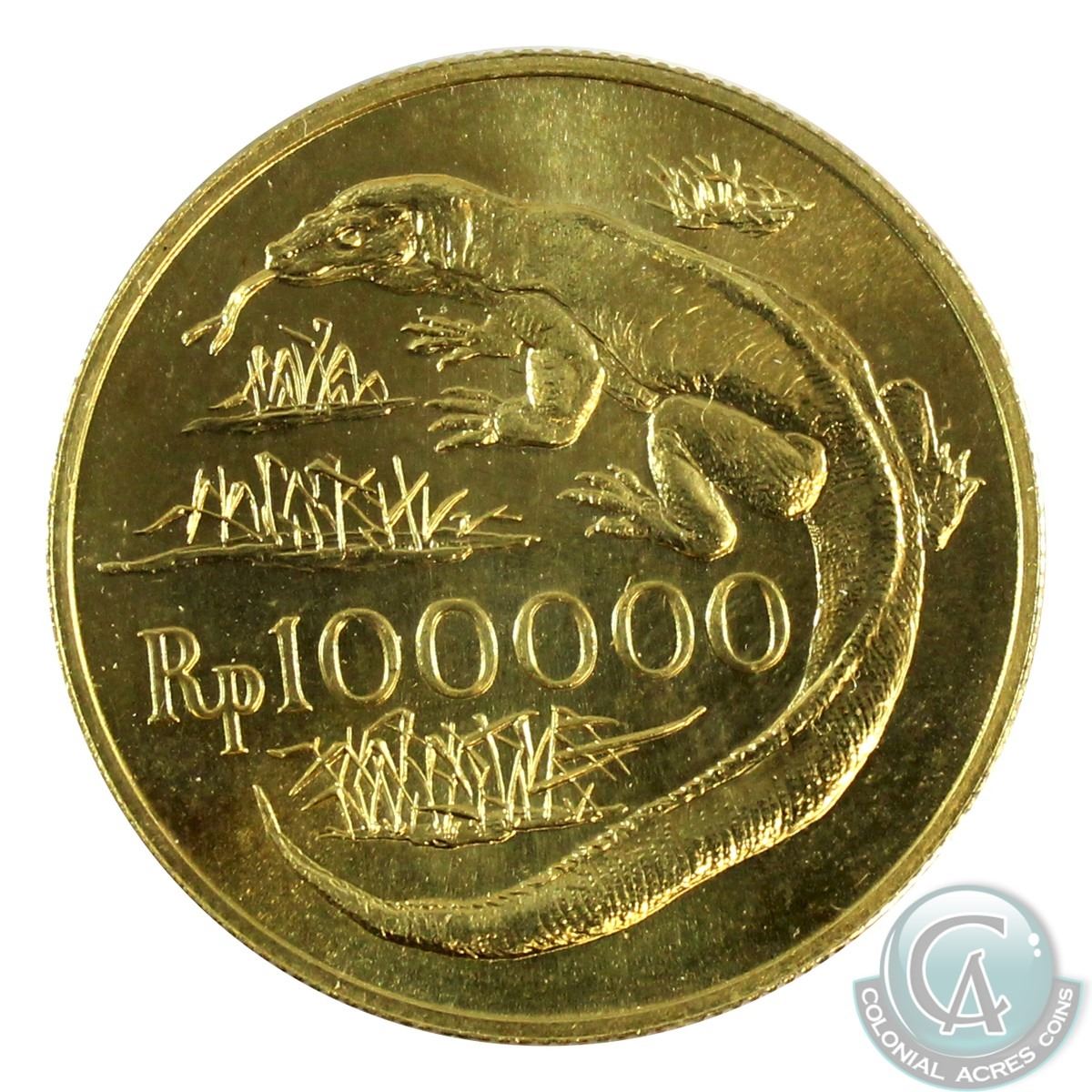 Indonesia: Bank of Indonesia 1974 100000 Rupiah. Coin is.900 Fine, and ...