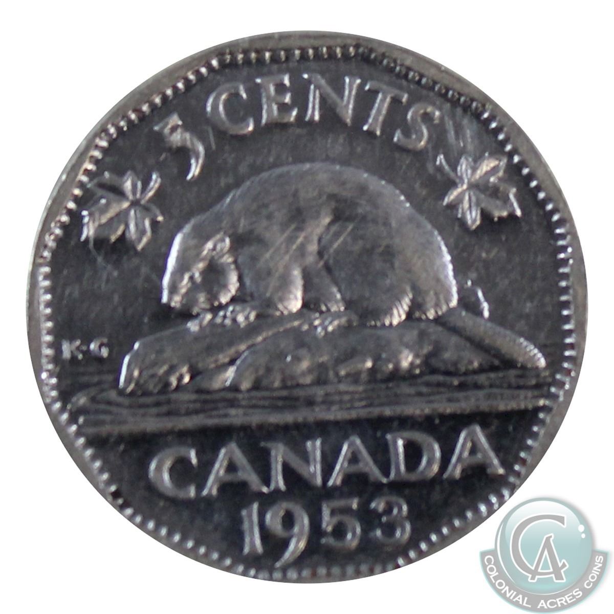 5-cent 1953 NSF NL Mule ICCS Certified EF-45.