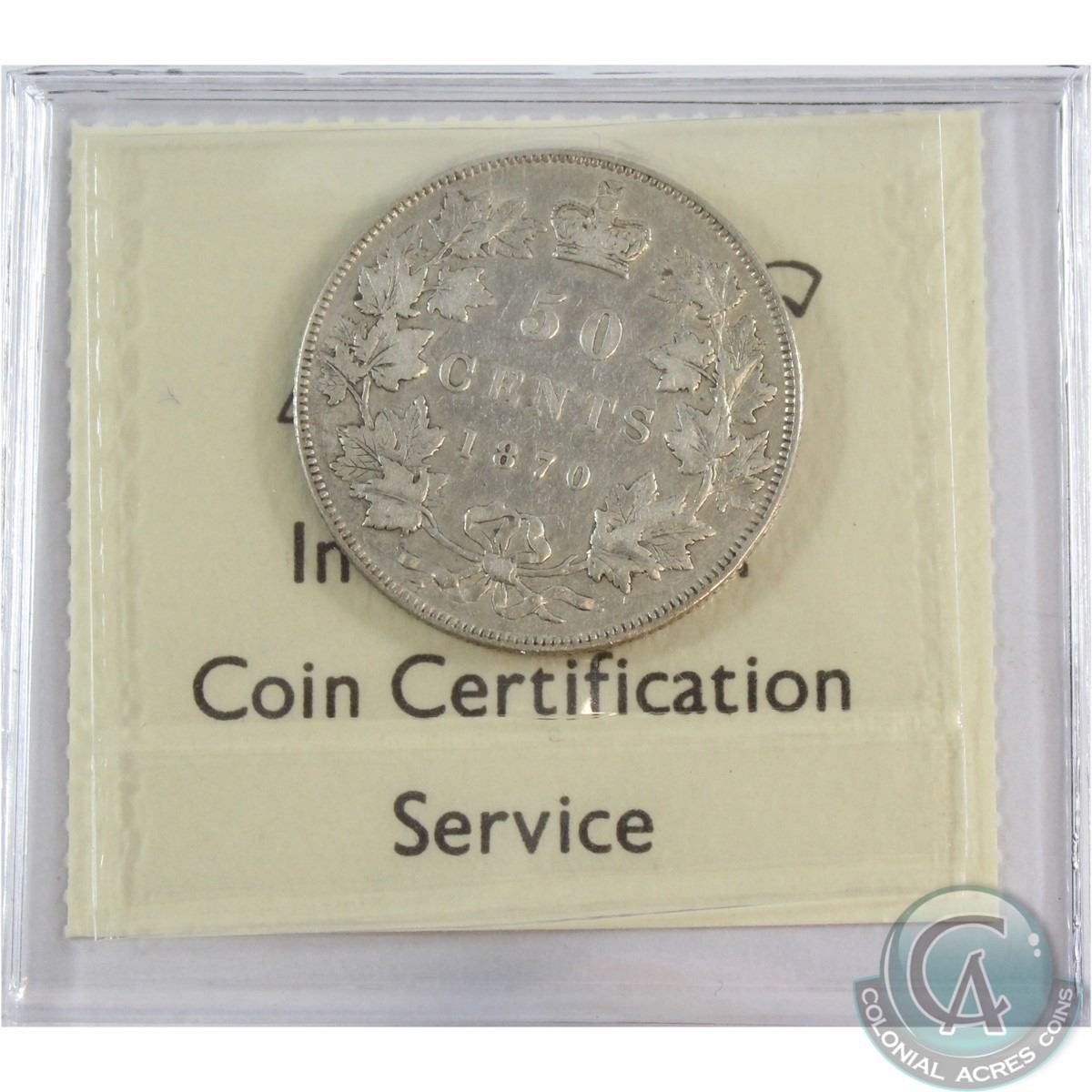 50-cent 1870 LCW ICCS Certified VF-20