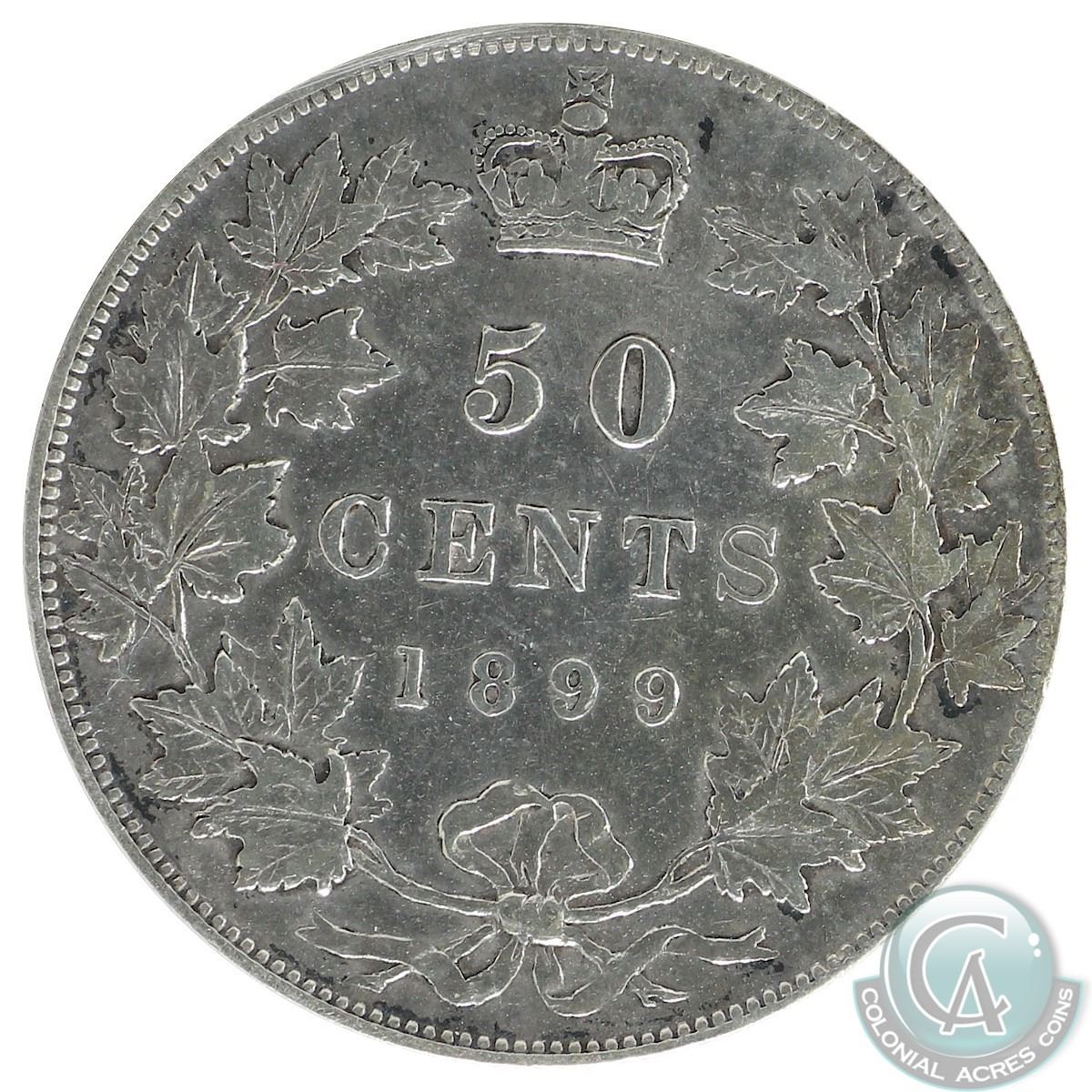50-cent 1899 ICCS Certified VF-20