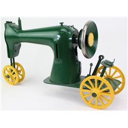 Folk art tractor made from Singer sewing machine