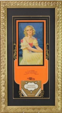 1937 calendar advertising Exide Batteries