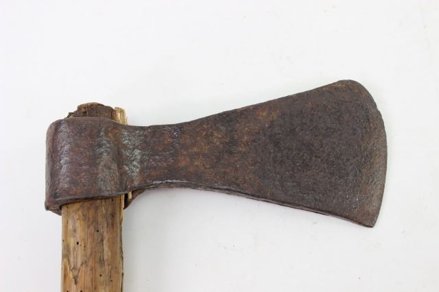 Early trade axe with handle intact