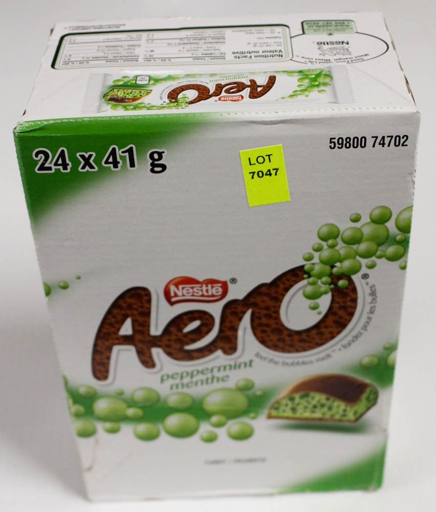 BOX OF AERO PEPPERMINT CHOCOLATE BARS