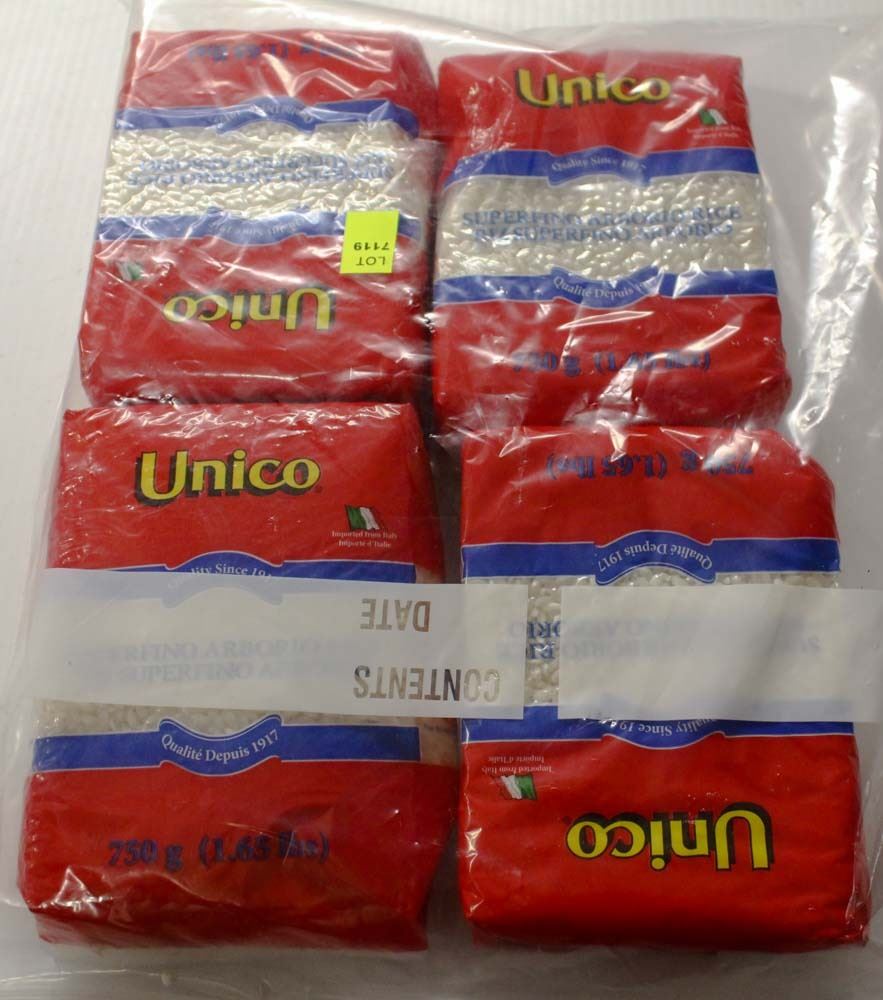 4 BAGS OF UNICO ARBORIO RICE