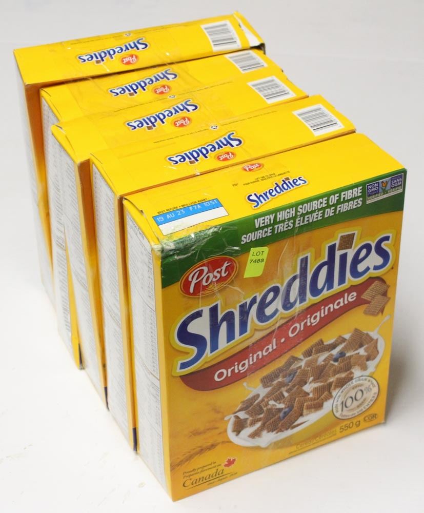 5 BOXES OF SHREDDIES CEREAL