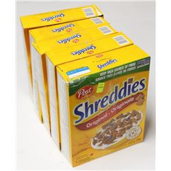 5 BOXES OF SHREDDIES CEREAL