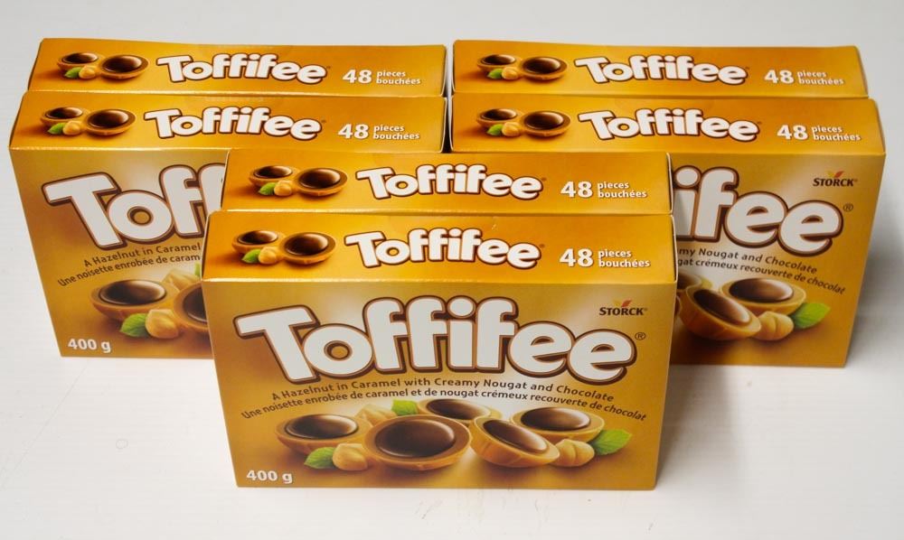 6 BOXES OF TOFFIFEE CARAMEL CHOCOLATES