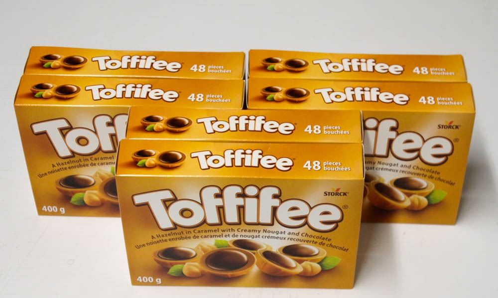 6 BOXES OF TOFFIFEE CARAMEL CHOCOLATES